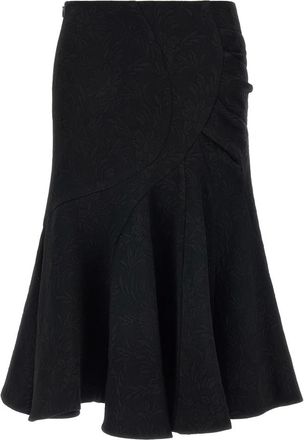 Dries Van Noten Femme, Jupes, Noir, Taille: 36 FR Sibel Midi Skirt
