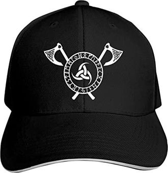 Generic Pare-Soleil Casquette Hache Nordique &Agrave; Triple Corne DOdin Anti-Soleil Sun Protection Casquettes Casual Golf Hats pour P&ecirc;che Soir&eacute;es Course