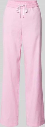 Marc Cain Straight Leg Leinenhose mit Tunnelzug