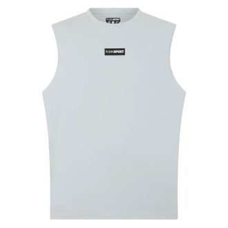 Plein Sport Slub Cotton Tanktop - - Sport - Herren - Blau - XL