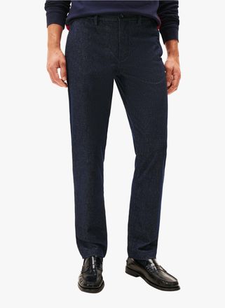 Tommy Hilfiger Pantalon droit en coton m&eacute;lang&eacute;