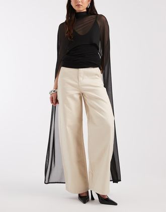 & Other Stories Pantalon droit en pur coton - Blanc
