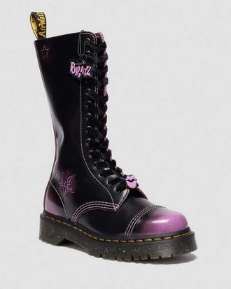 Dr. Martens Leder 1B99 Bratz Bex Hohe Stiefel in Violett, Gr&ouml;&szlig;e: 36
