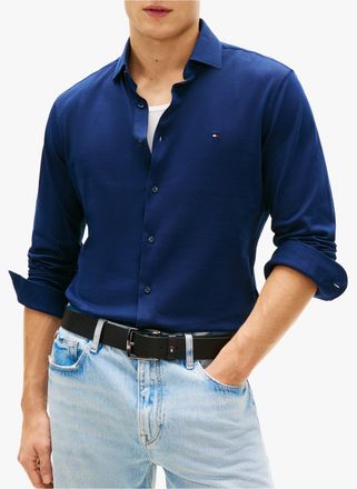 Tommy Hilfiger Chemise slim &agrave; logo en coton