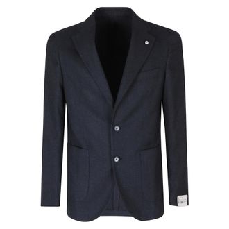 L.B.M. 1911 L.b.m. 1911, Homme, Vestes, Bleu, Taille: 2XL Veste deux boutons