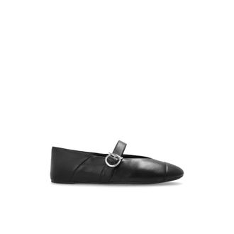 Ferragamo Leder Ballettflats - - Shoes - Damen - Schwarzk - 40 EU