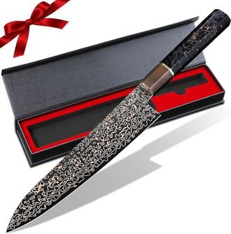 Plys Couteau Damas Professionnel Cuisine Couteaux Japonais de Chef VG-10 Acier Inoxydable