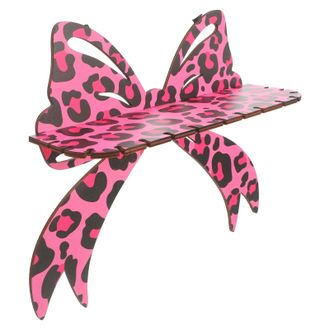 Artibetter Gatuida Schwebendes Wandregal mit Leopardenmuster Schleifendesign Kleines H&auml;ngeregal f&uuml;r Wohnzimmer Schlafzimmer Multifunktional zur Pflanzen und Deko