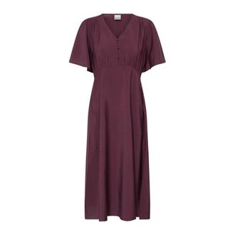 Ichi Ichi, Femme, Robes, Violet, Taille: 40 FR Midi Robes
