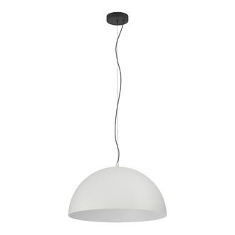 Eglo Suspension luminaire Gaetano 1, lustre pour salon et salle &agrave; manger, lampe de plafond suspendue en m&eacute;tal noir et gris, douille E27, &Oslash; 53,5 cm