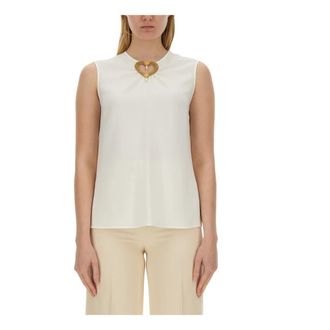 Moschino Top - - Tops - Damen - Wei&szlig; - M