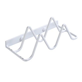 OSALADI Wandmontiertes Pantoffelregal aus Umweltfreundlichem Wasserdichtem Material Wei&szlig; Platzsparende Schuhablage f&uuml;r Bad und Zuhause