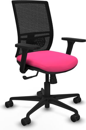 Piqueras y Crespo Yunquera Computerstuhl mit 3D-Armen, h&ouml;henverstellbare Lendenwirbelst&uuml;tze, ausgestattet mit 4 Positionen und Schneideschaum, mit 65 mm Nylon-Rollen, S