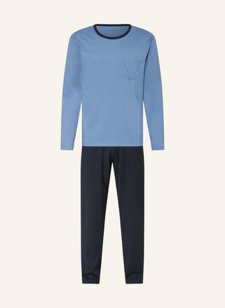 CALIDA Calida Schlafanzug Relax Essentials blau