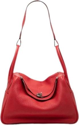Herm&egrave;s Pre-owned Lindy 34 - Femme - Pre-owned - Rouge - Taille: ONE Size
