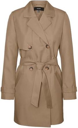 Vero Moda Vmceleste 3/4 Trenchcoat Noos Jacket, OEil de Tigre, S Femmes