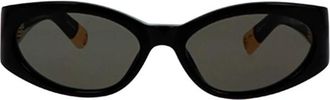 Jacquemus Ovalo Sonnenbrille - - Accessories - Damen - Schwarzk - ONE SIZE