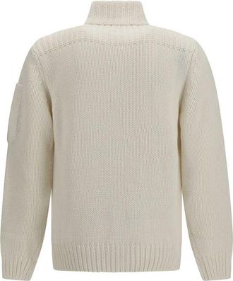 C.P. Company Ovis Aries Cardigan - White