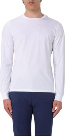 People of Shibuya Homme, Tops, Blanc, Taille: 2XL Long Sleeve Crew Neck TShirt