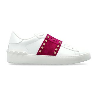 Valentino Garavani Ledersneaker mit Nieten - - Shoes - Damen - Wei&szlig; - 37 1/2 EU