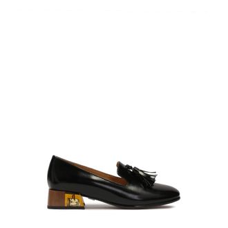 Kazar Schwarze Halbschuhe mit dekoriertem Absatz - - Shoes - Damen - Schwarzk - 39 EU