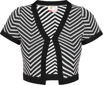 Izia Strickjacke Frauen schwarz-wei&szlig;