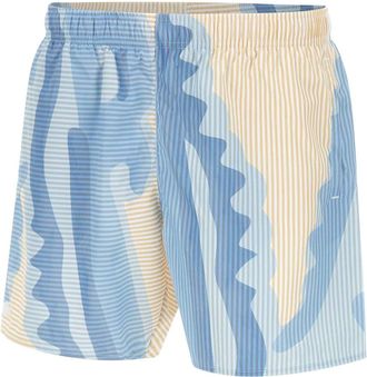 Lacoste Homme, Maillots de bain, Multicolore, Taille: L Maillot de Bain Ray&eacute; Mi-longueur