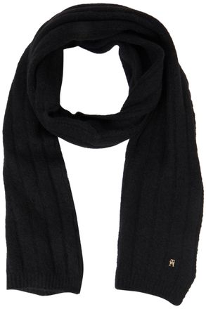 Tommy Hilfiger Damen Schal Timeless Scarf Tuch, Schwarz (Black), Einheitsgr&ouml;&szlig;e