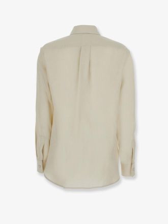 Max Mara Womens Shirt Vissuto Linen Beige