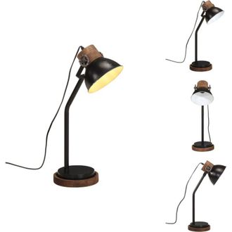 vidaXL Schreibtischlampe 25 w Schwarz 18x18x60 cm E27 - Industrielampen - Schreibtischlampe - Stehleuchte - Wohnraumleuchte - Esszimmerlampe