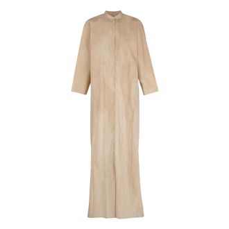 Cortana Hemdblusenkleid mit Mao-Kragen - - Dresses - Damen - Beige - M