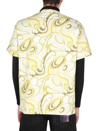 Raf Simons Crew Neck Hippie Pattern T-Shirt - Yellow