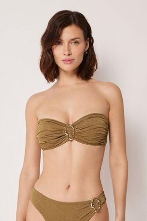 Calzedonia Bandeau-bikinioberteil Sophisticated Shine Braun