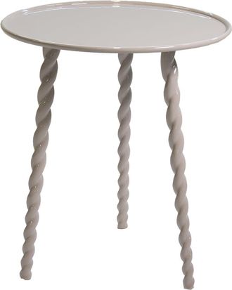 Giga Meubel Beistelltisch Santi - Beige - Aluminium - 45,5x45,5cm
