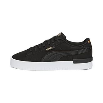 Puma Womens Fashion Shoes JADA RENEW NUBUCK Trainers & Sneakers, PUMA BLACK-PUMA GOLD-PUMA WHITE, 41