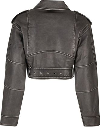 Karl Kani Winterjacke Karl Kani Karl Kani OG Short OS Pu Biker Jacket (1-St)