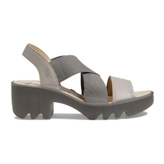 FLY London Fly London Damen TAJI502FLY Sandal, Silver, 41 EU