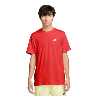 Nike Club T-Shirt f&uuml;r Herren (Universit&auml;ts-Rot/Wei&szlig;)