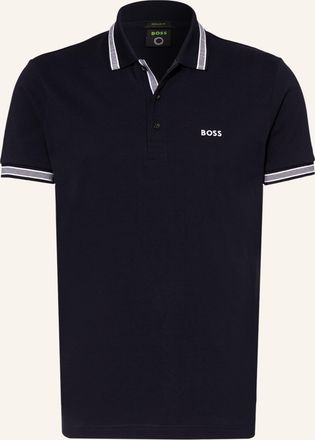 HUGO BOSS Piqu&eacute;-Poloshirt Paddy Curved Regular Fit blau
