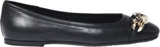 Baldinini Femme, Chaussures, Noir, Taille: 39 1/2 EU Black Nappa leather ballerina flats
