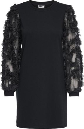 Jacqueline de Yong Damen Jdyfairview L/S Sweat Dress JRS, Schwarz, M