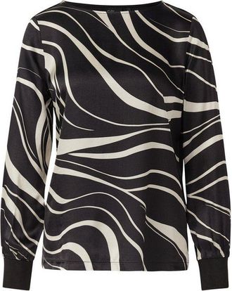 s.Oliver Langarmshirt T-Shirt Gemustertes Langarmshirt im Fabricmix