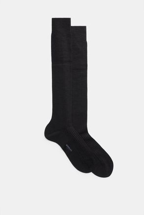 Falke Herren - Kniestrumpf No. 7 dunkelgrau