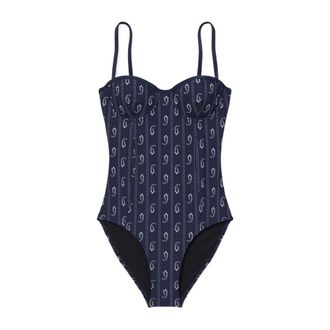 Tory Burch Femme, Maillots de bain, Bleu, Taille: 42 FR Maillot de Bain Balconnet