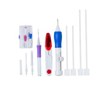 Cabilock DIY Stickwerkzeug Punch Needle Stanznadel f&uuml;r Anf&auml;nger Komfortabler Griff Langlebiges Material Vielseitig f&uuml;r Textilien Wie Kleidung Kissen Vorh&auml;nge G