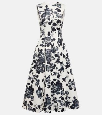 Emilia Wickstead Midikleid Mara aus Twill