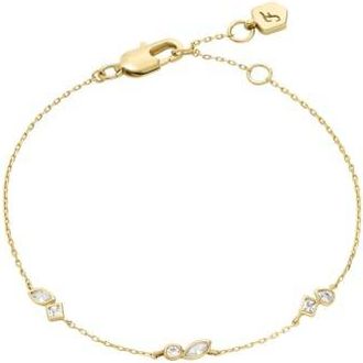 Fossil Bracelet fin en laiton avec fermoir mousqueton pour femme