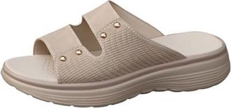 Generic Pantoufles orthopédiques pour femme - Sandales compensées à enfiler pour femme - Sangles Twp - Confortables et légères - Tapis de yoga - Sandales de p