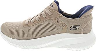 Skechers Calzado Sin Cordones Squad Chaos-Solid Step Para Hombre, Gris topo, 45 EU