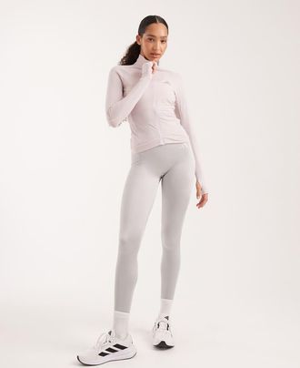 adidas adidas Performance - Optime Essentials - Gl&auml;nzende 7/8-Sportleggings in Grey Two-Grau